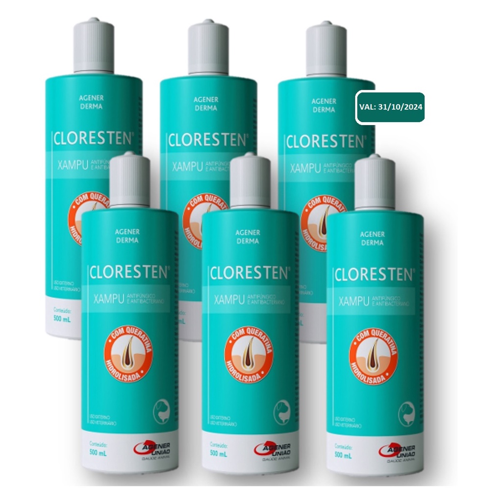 KIT 6 CLORESTEN 500 ML | Shopee Brasil