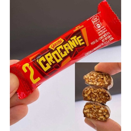 Chocolate Crocante 1 unidade de 28g - GAROTO | Shopee Brasil