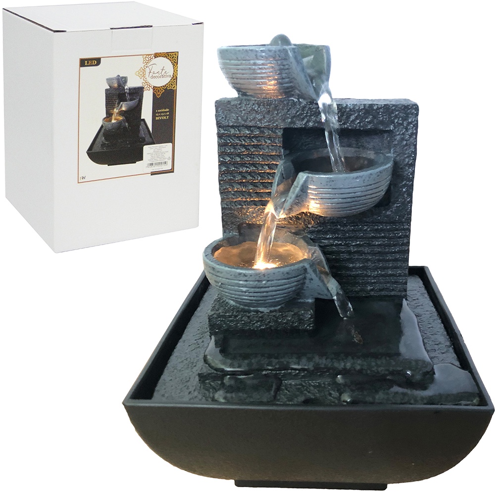 FONTE DE AGUA DECORATIVA QUEDA COM LED BIVOLT | Shopee Brasil FONTE DE AGUA DECORATIVA QUEDA COM LED BIVOLT | Shopee Brasil