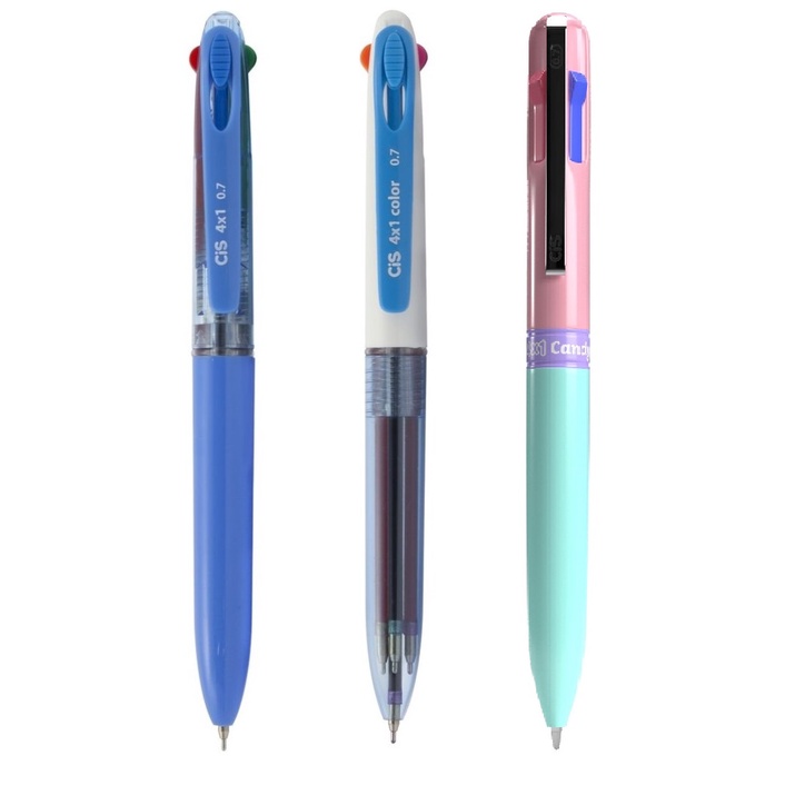 Kit 3 Canetas Esferográficas CiS 4x1 Padrão 4x1 Color Candy | Shopee Brasil