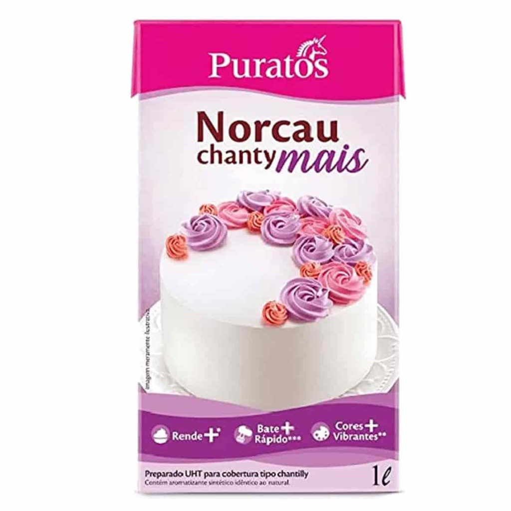 Chantilly Chanty Mais Norcau 1L | Shopee Brasil
