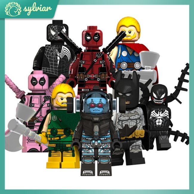 [Minifiguras Pink Deadpool Lego Venom Batman Blocos De Brinquedos ...