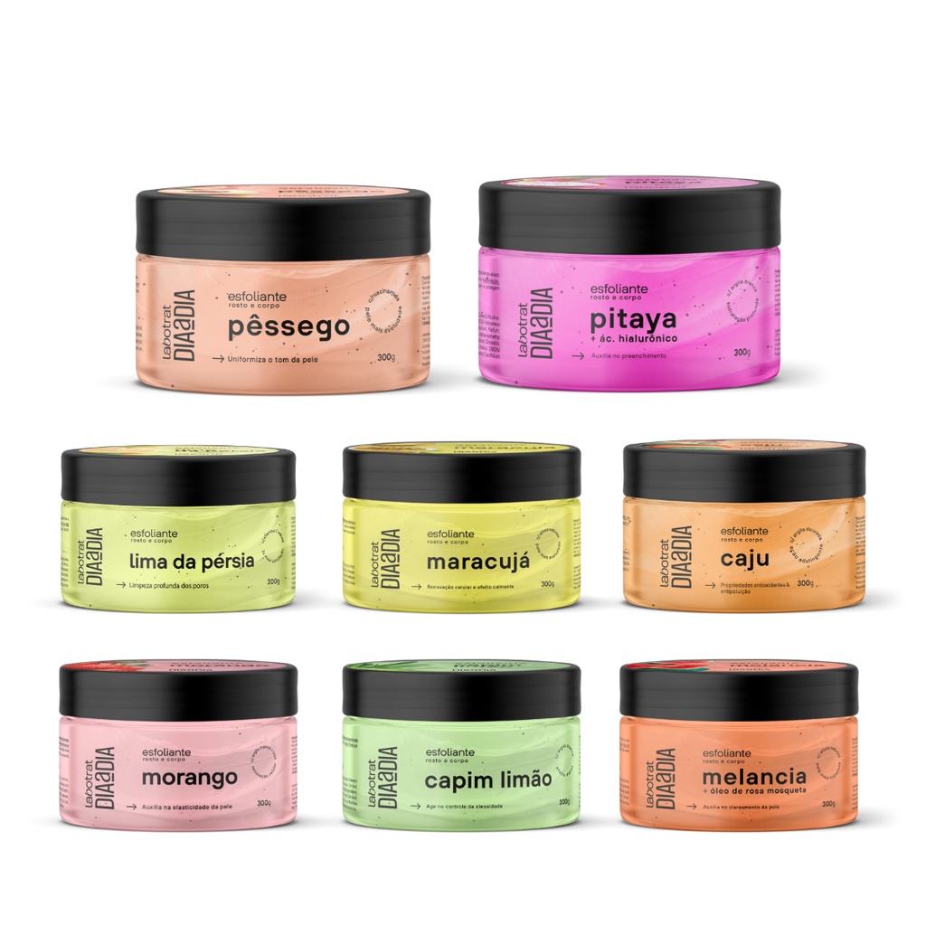 Esfoliante Corporal e Facial Frutas Labotrat - 300g pote | Shopee Brasil