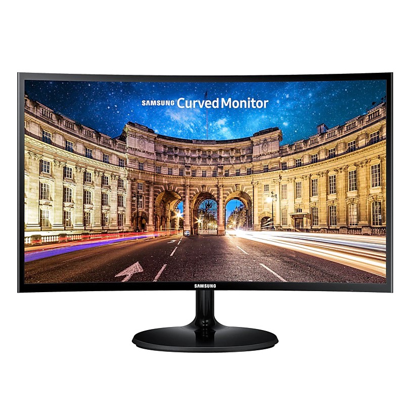 Monitor Samsung Curvo 24" Fhd Hdmi Vga Freesync Preto Série | Shopee Brasil