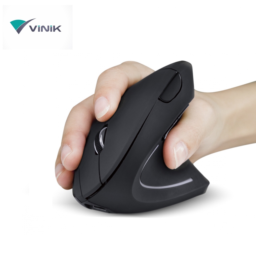 Mouse Vertical Ergonômico Sem Fio Ortopédico Recarregável USB - Alívio ...