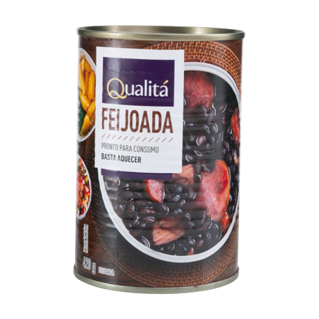 Feijoada Pronta Qualitá Lata 420g | Shopee Brasil