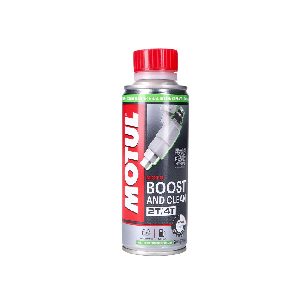 Octane Booster Moto Limpa Bicos Motul Boost And Clean 200ml | Shopee Brasil