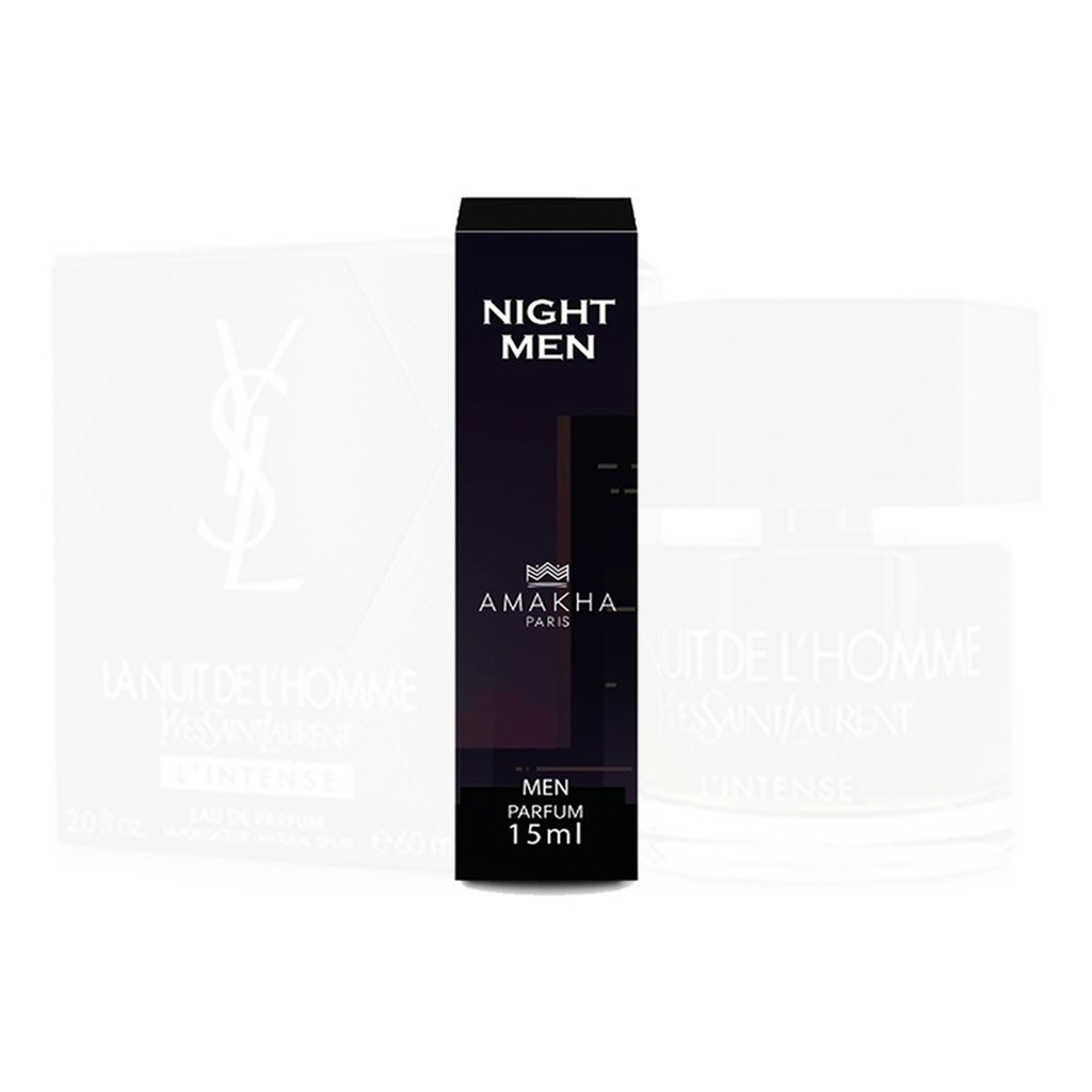Perfume Masculino Night Men Amakha Paris 15ml Eau De Parfum | Shopee Brasil