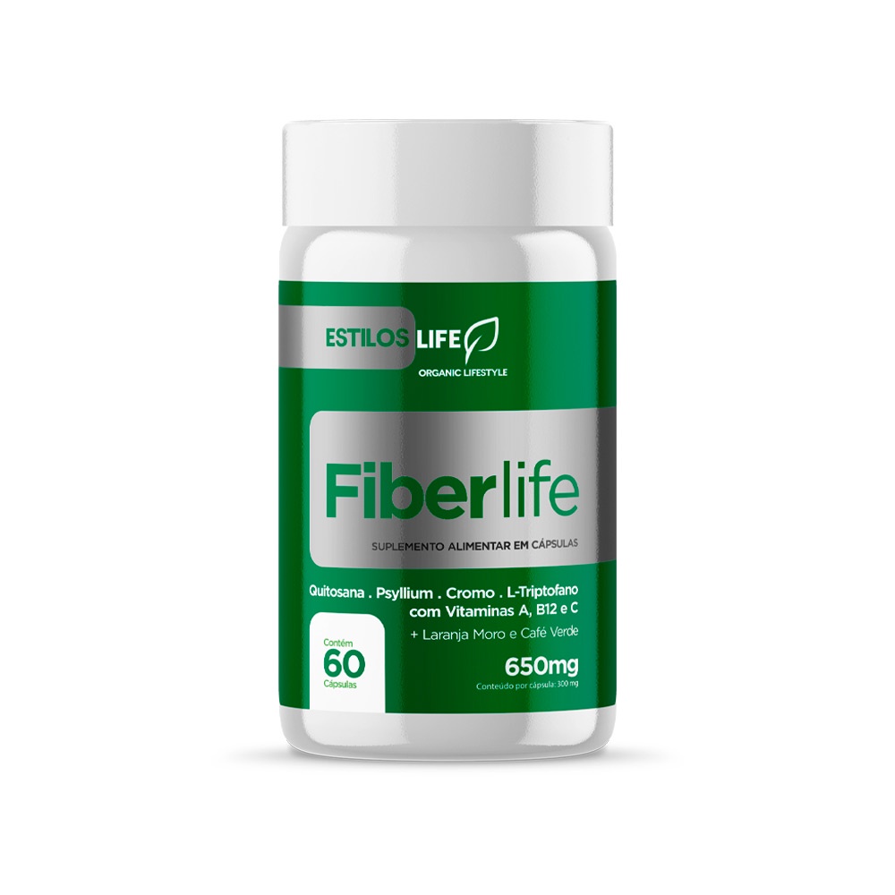 Fiber Life Suplemento de Fibras e Vitaminas 60 CAPS | Shopee Brasil