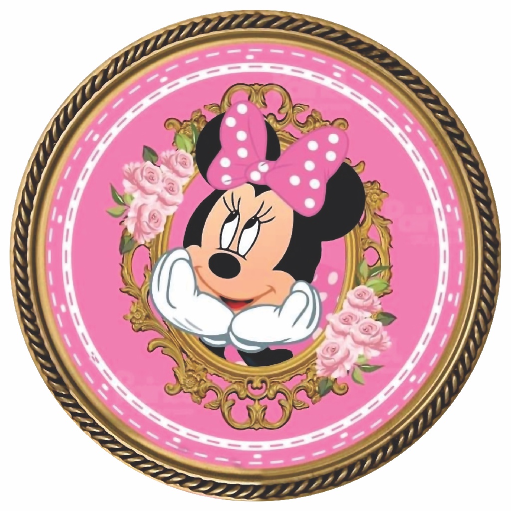 Painel Festa Redondo Sublimado 3d Tecido C/elástico 1,5 Diam MINNIE | Shopee Brasil