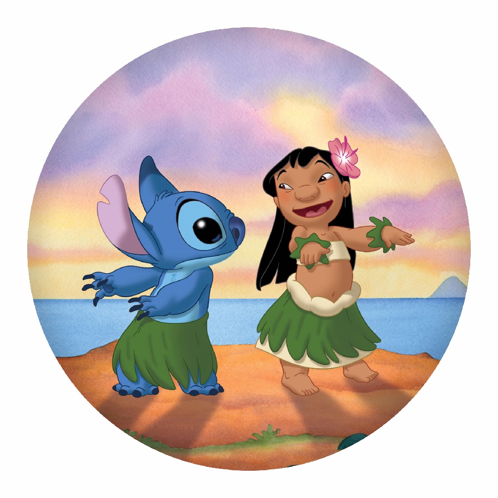 Painel Festa Redondo Sublimado 3d Tecido C/elástico 1,5 Diam LILO & STITCH | Shopee Brasil