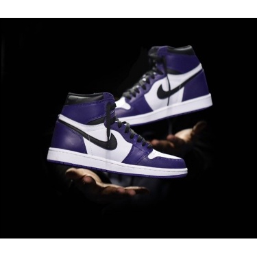 Bota Nike Air Jordan 1 Retrô Cano Alto - Roxo Azul BrancoVermelho ...