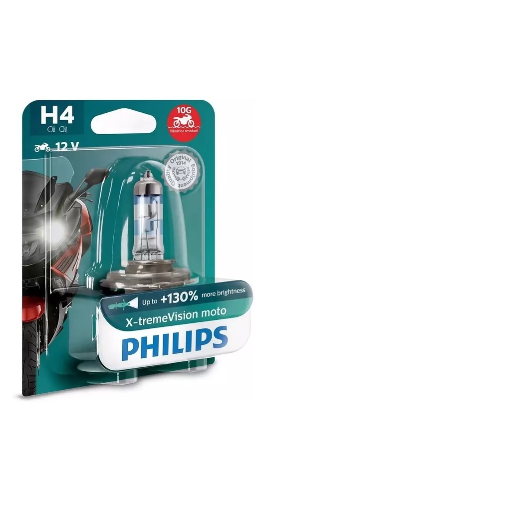 Lampada Farol Moto H4 Xtreme Vision Mais Forte Philips | Shopee Brasil