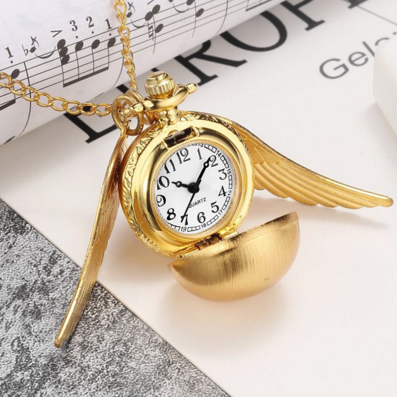 Harry Potter Relógio De Bolso Golden Snitch Angel Wings Ball Retro ...