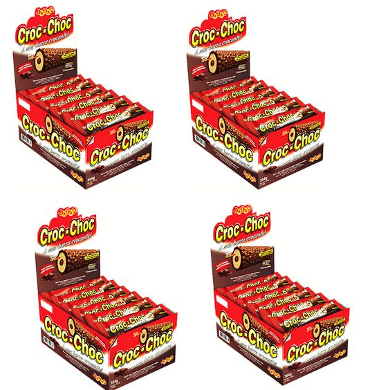 Doce Coberto de Chocolate Croc Choc Kit com 4 Displays | Shopee Brasil