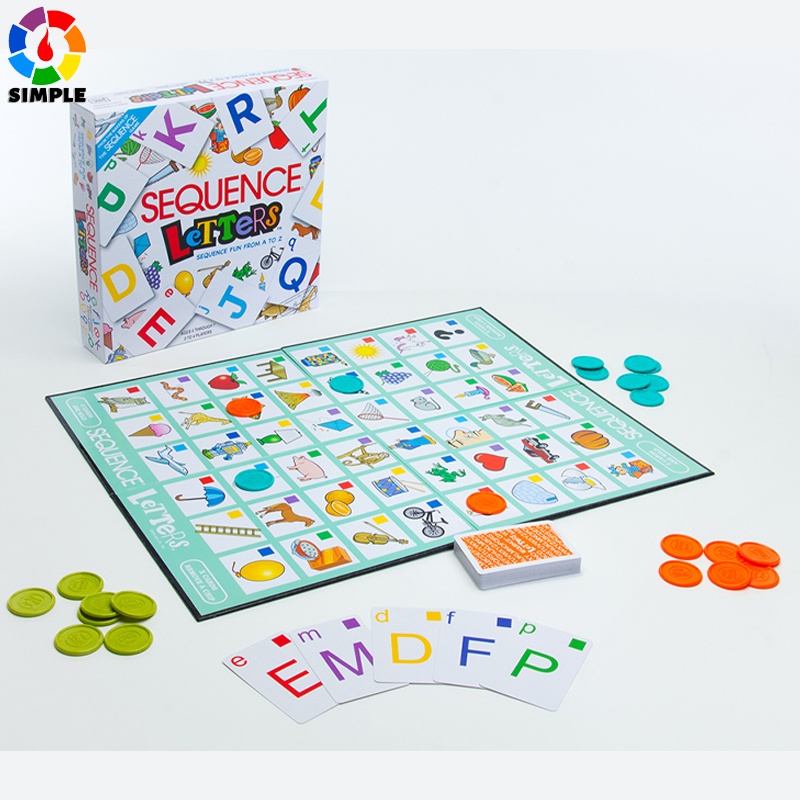 Sequence Letters Board Game | Shopee Brasil