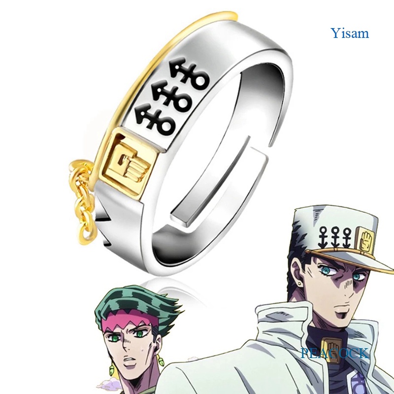 Yisam Anime Jojos Bizarre Adventure Ring Mask Dio Metal Killer Queen ...