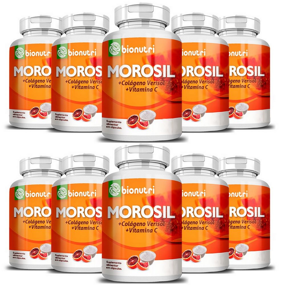 Kit 10x Morosil Bionutri - Com Colageno Verisol + Vitamina C - (60 ...
