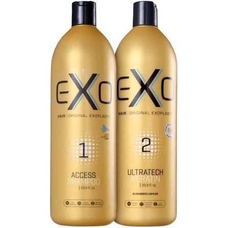 EXO - Kit Alisamento EXOPLASTIA Capilar (2X1000ML) | Shopee Brasil