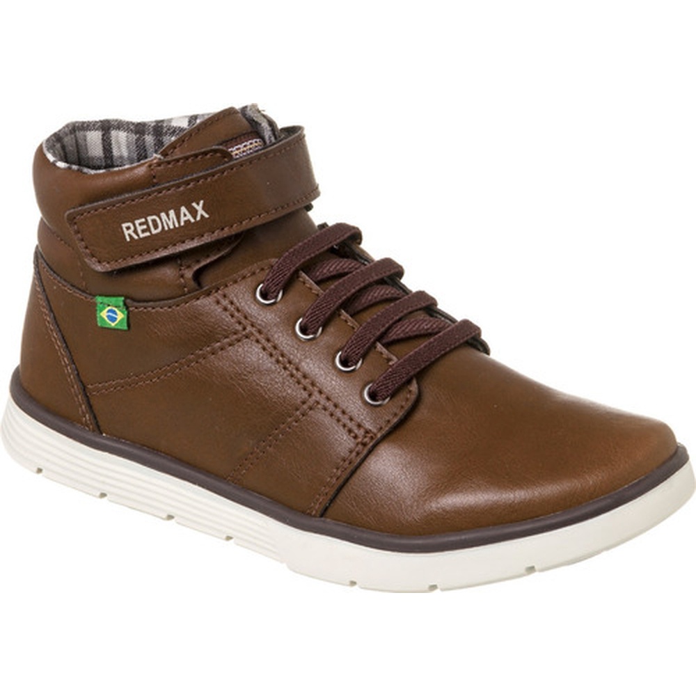 Bota Coturno Infantil Botinha Menino Alta Ajustável Velcro Sola ...