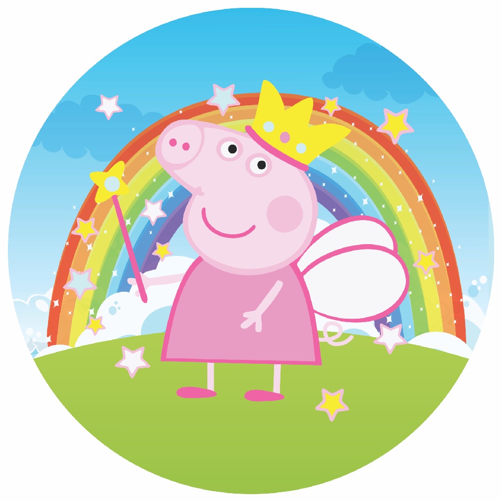 Painel Festa Redondo Sublimado 3d Tecido C/elástico 1,5 Diam PEPPA PIG | Shopee Brasil