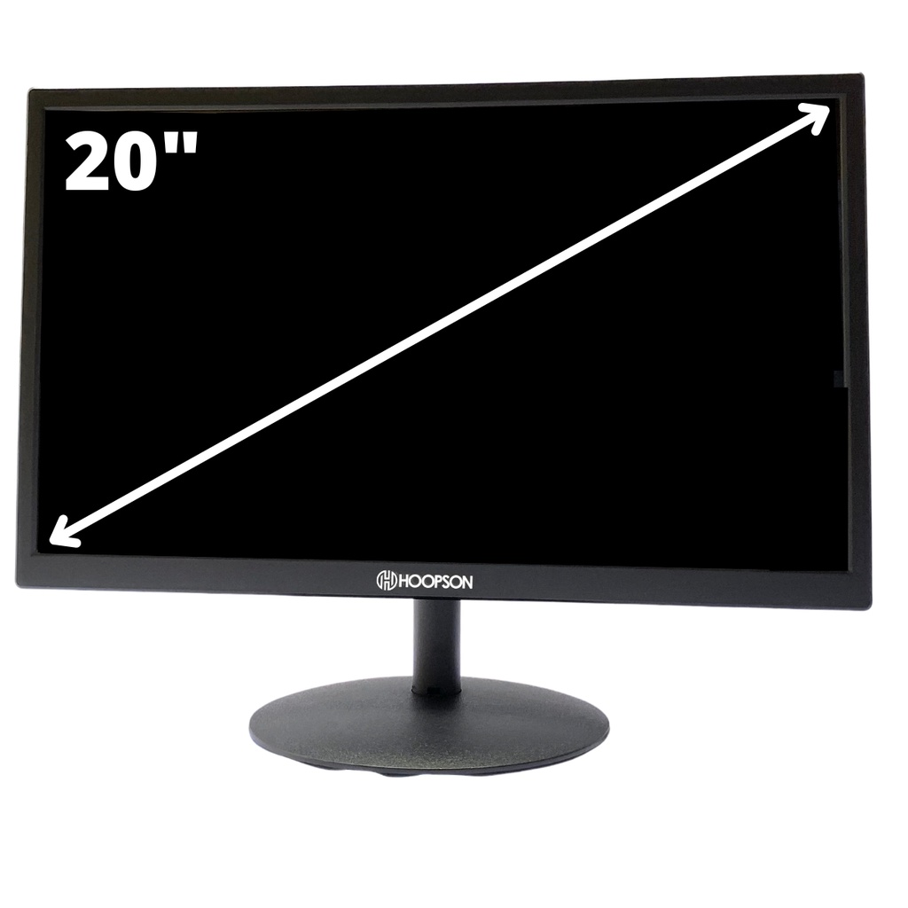 Monitor De Led 20 Polegadas HDMI VGA MH-20 Hoopson | Shopee Brasil