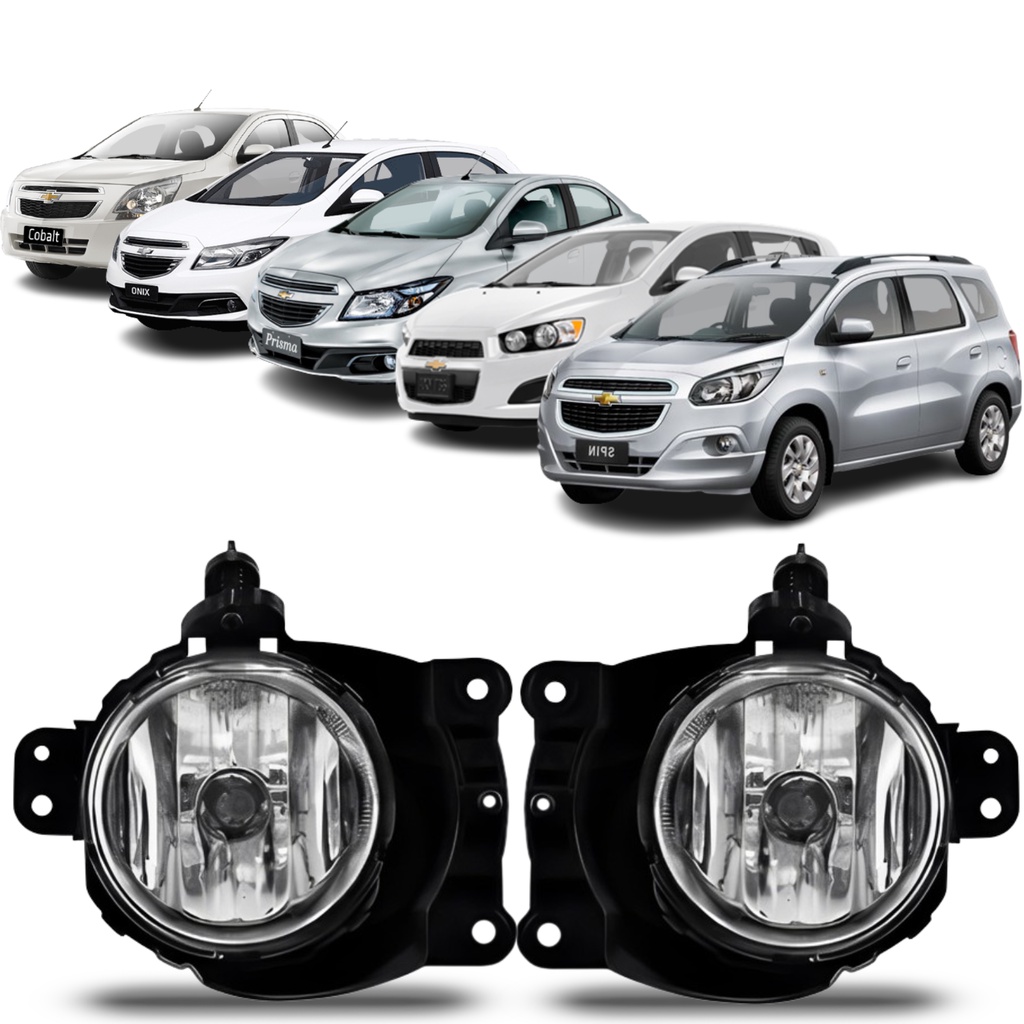 Par Farol Milha Onix Prisma Cobalt Spin Sonic 2011 2012 2013 2014 á 2019 | Shopee Brasil