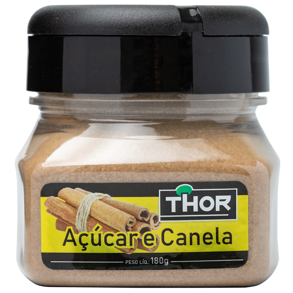 Tempero Especial Thor Açúcar E Canela Pote Com 180g | Shopee Brasil