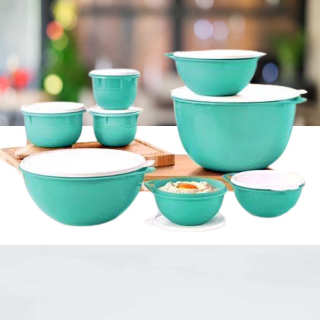 Jogo Tupperware Preparação 8 Peças Verde Mint Criativas Original Novo ...