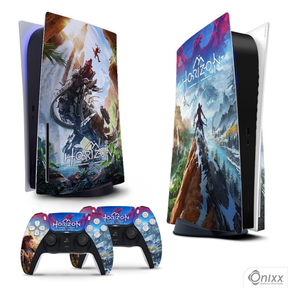 Skin PS5 Adesiva Horizon Call Of The Mountain - Melhora o Preço
