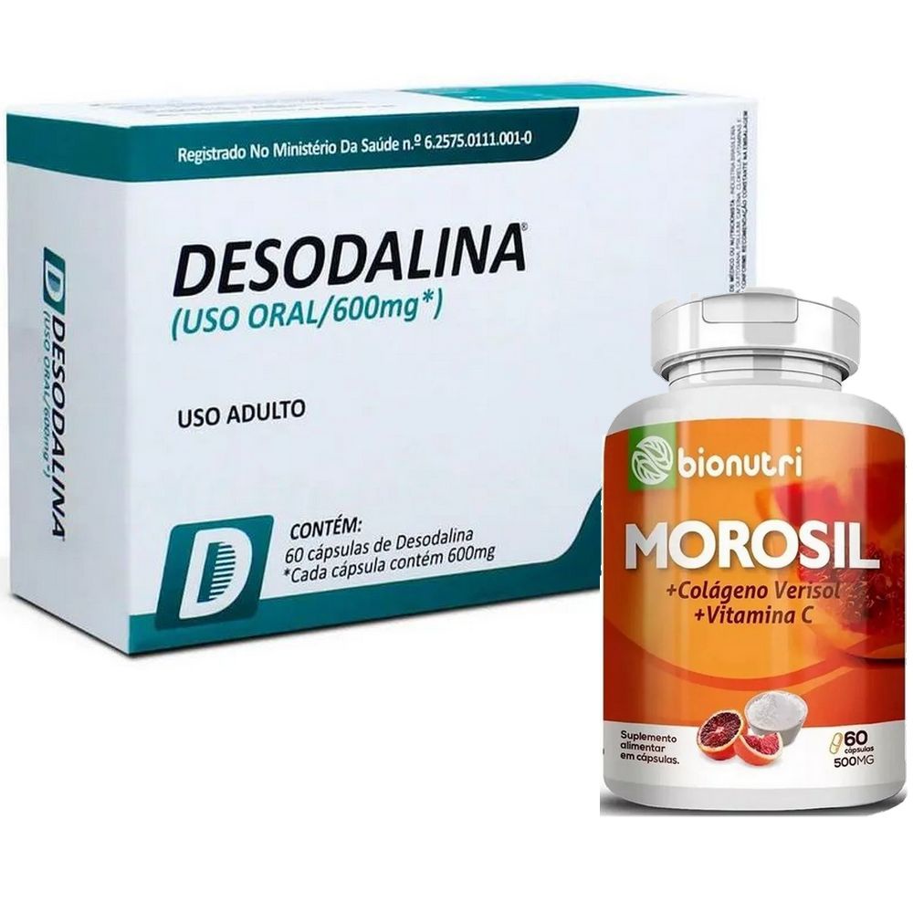 Kit Completo Desodalina - (60 Caps) - Sanibras + Morosil Com Colágeno ...