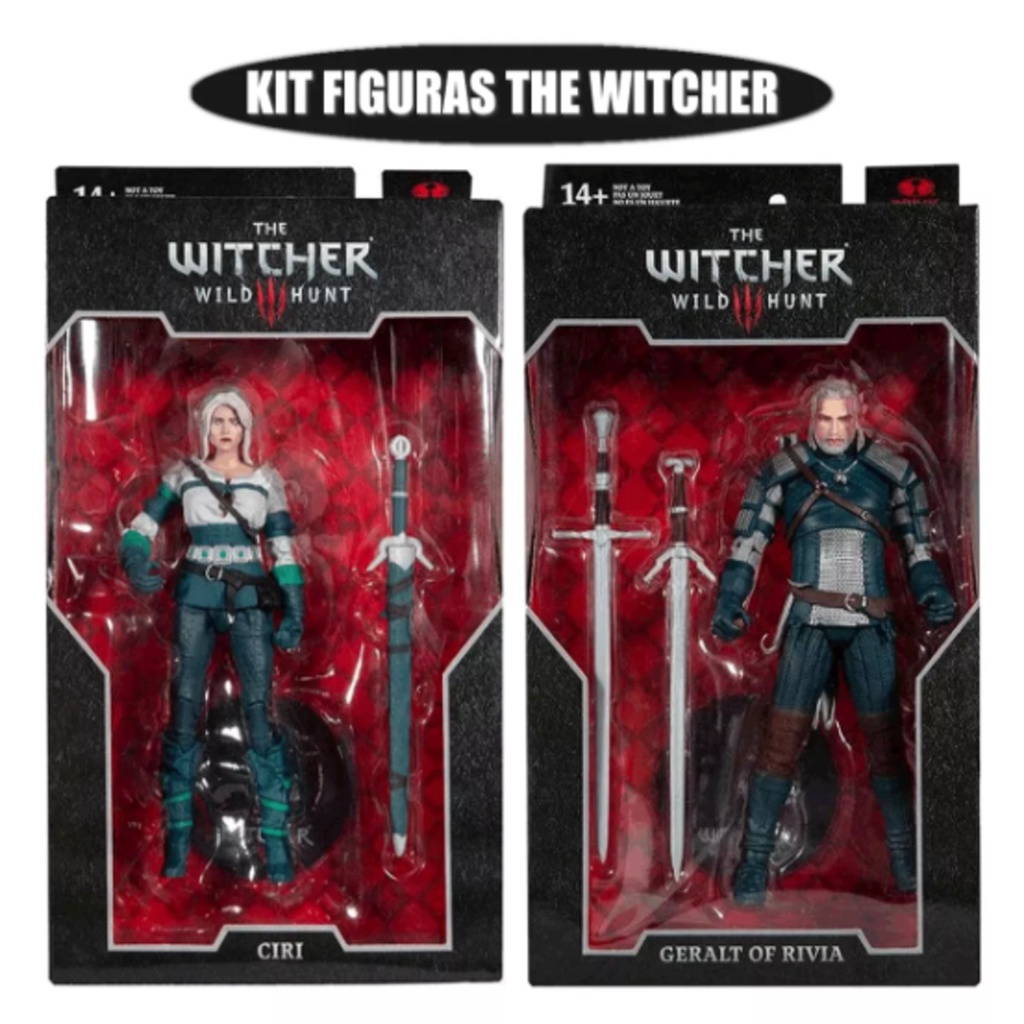 Kit The Witcher Geralt De Rivia e Ciri Wild Hunt Mcfarlane | Shopee Brasil