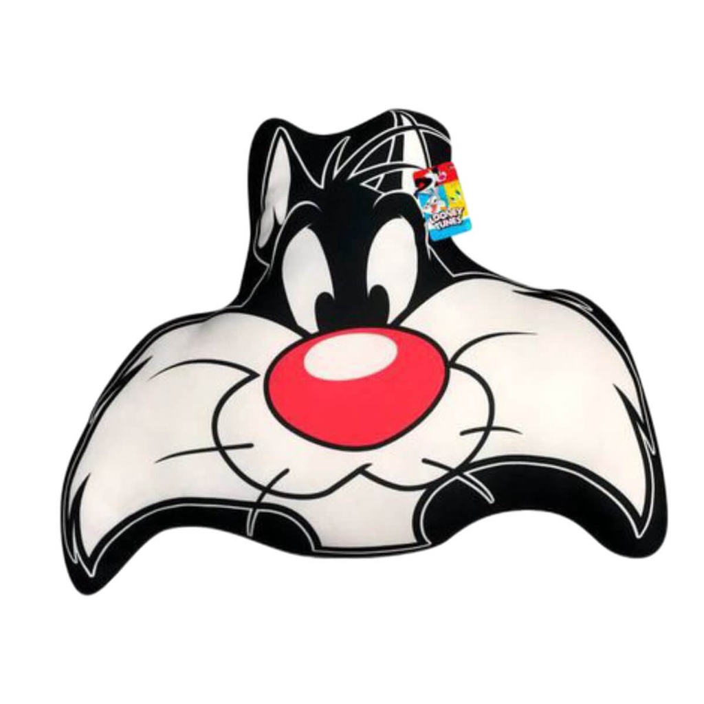 Almofada Formato Frajola Oficial Looney Tunes 27x35x12cm | Shopee Brasil