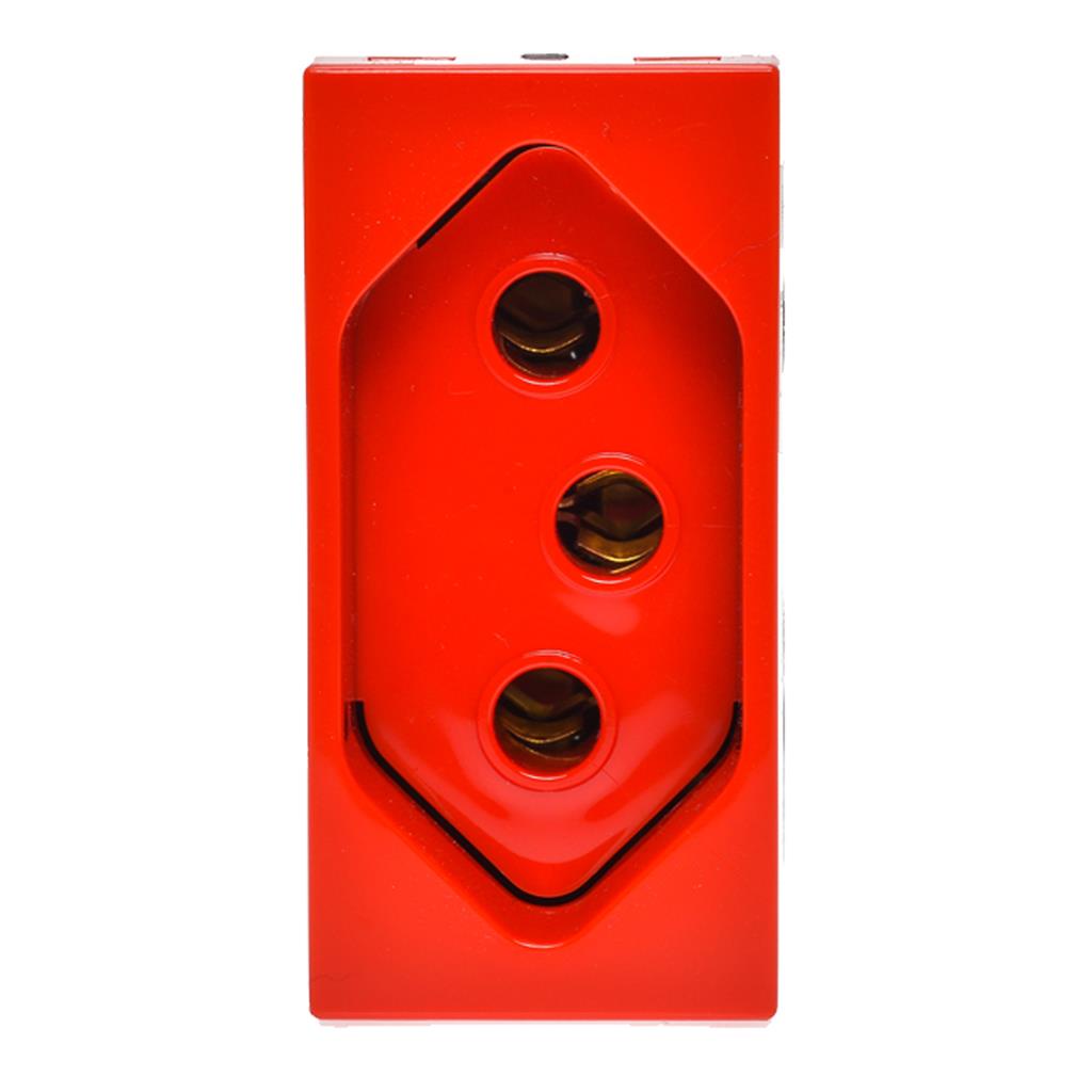Modulo Tomada Vermelho 2P+T 1 Posto 10A 250V Arteor Pial | Shopee Brasil