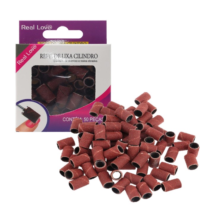 Refil De lixa Cilindro Com 50 Unidades Real Love | Shopee Brasil