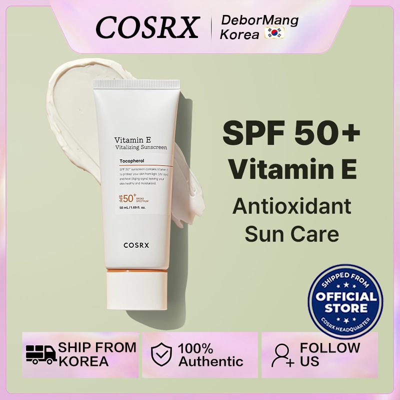 Cosrx Vitamin E Vitalizing Sunscreen SPF 50+ 50ml | Shopee Brasil