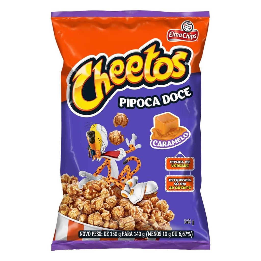 Pipoca Pronta Doce Caramelizada Elma Chips Cheetos Pacote 140g | Shopee ...