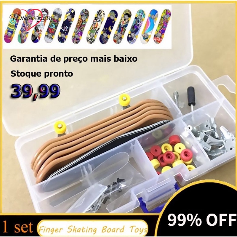 Skate de dedo Mini Kit Educacional De Skate De Dedo Criativo Fingertip ...