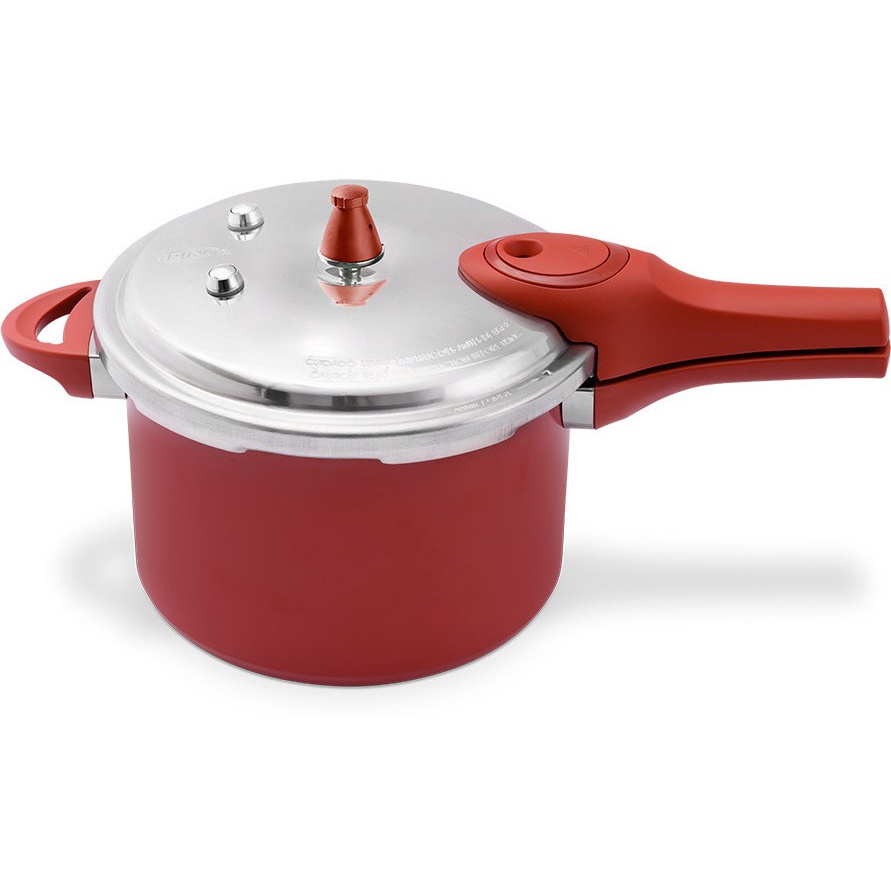 Panela De Pressão Brinox Pressure C/ Indução 4,2l Carmim com frete a ...
