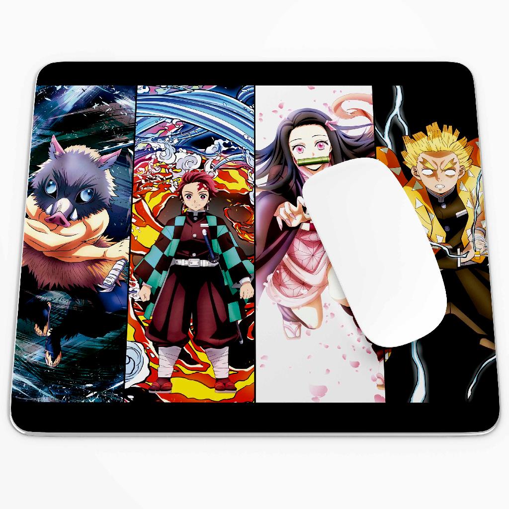 Mouse Pad Demon Slayer Tanjirô Nezuko Rengoku Inosuke | Shopee Brasil