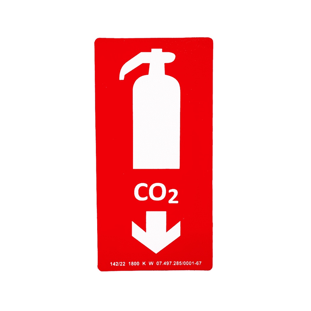 Placa de Extintor C02 Fotoluminescente 10 x 20cm | Shopee Brasil