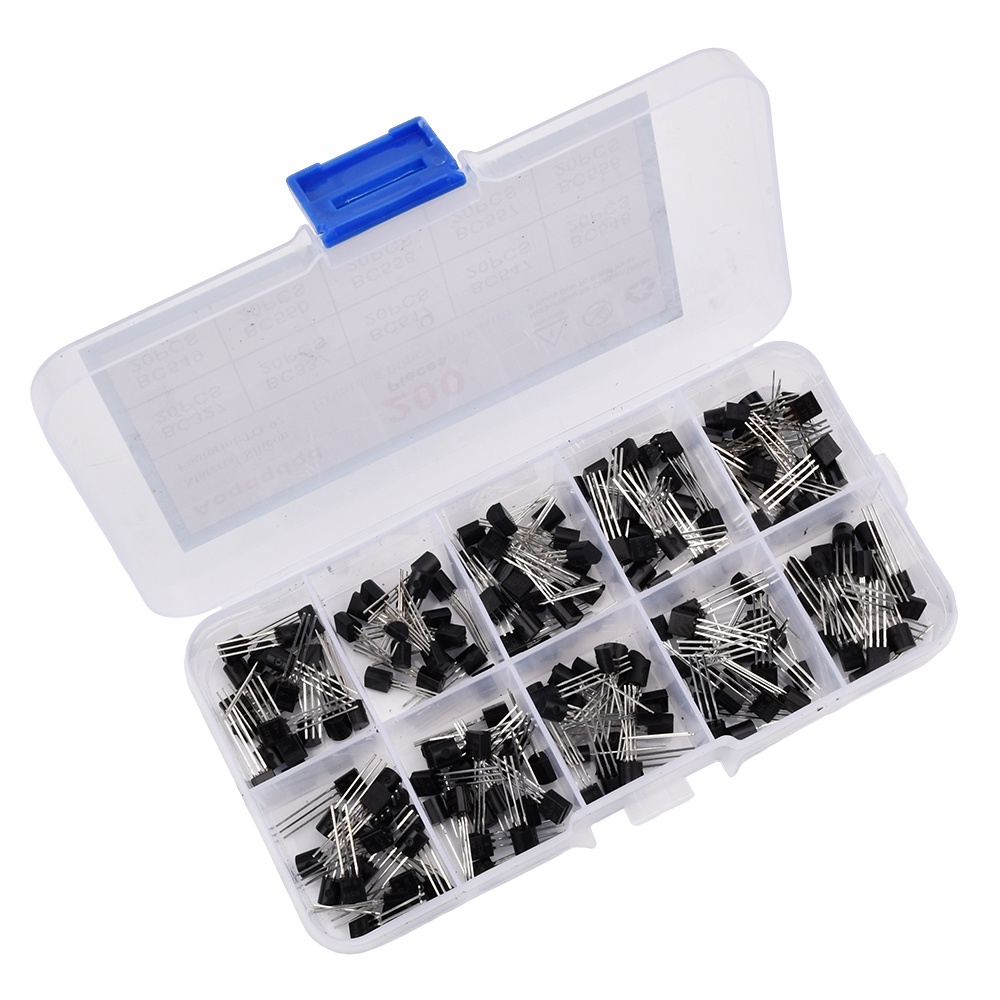 200PCS TO-92 Kit Transistor Eletrônico Com Caixa PNP/NPN 10 Tipo BC327-BC558 Conjunto | Shopee ...