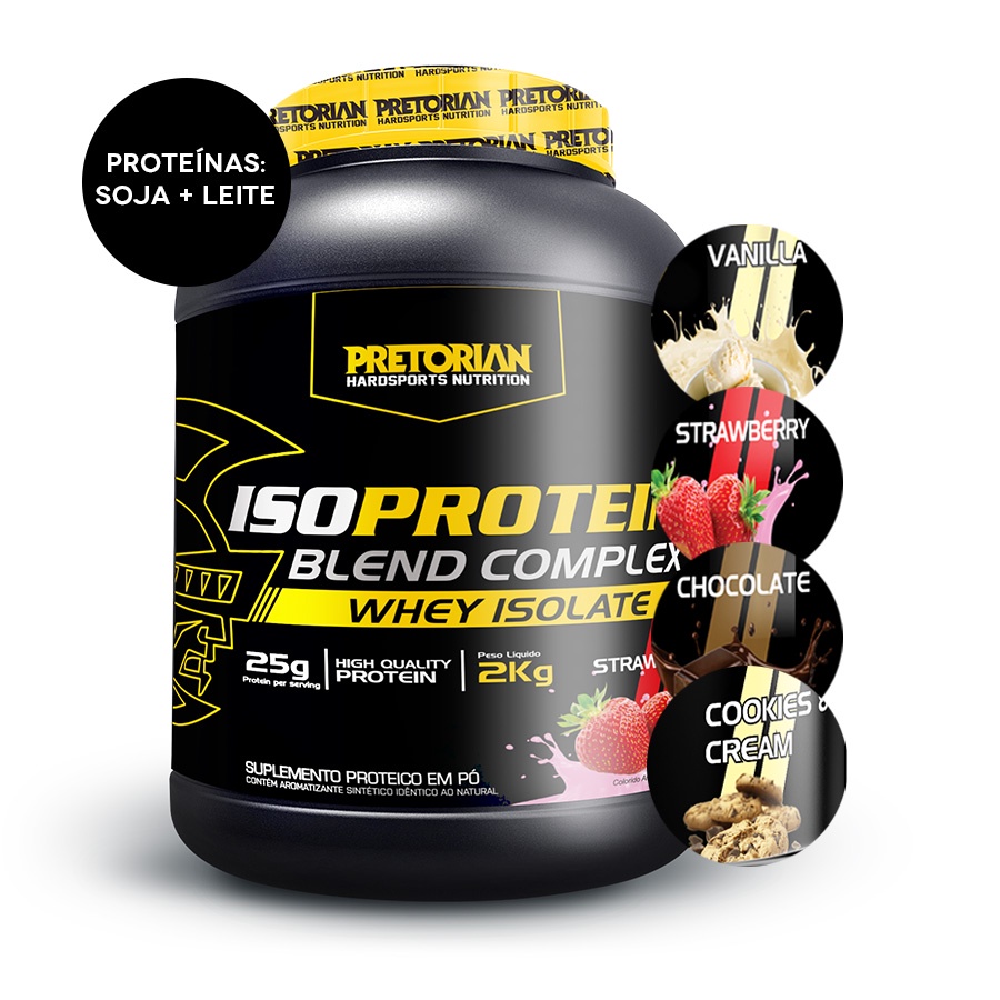 Iso Protein Blend Complex Pretorian | Shopee Brasil