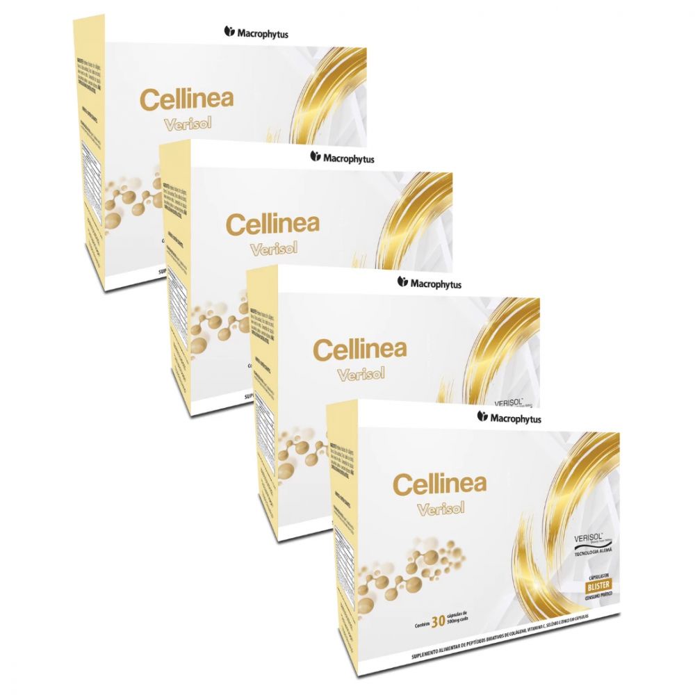 Cellinea Verisol 500mg 30 Cápsulas Macrophytus - 4 Unidades | Shopee Brasil