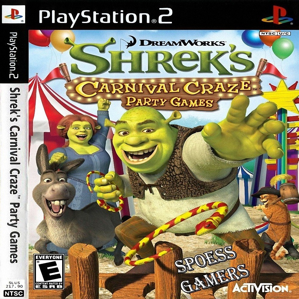 Jogo Ps 2 Shrek's Carnival Craze Party Games Ps2 Aventura | Shopee Brasil