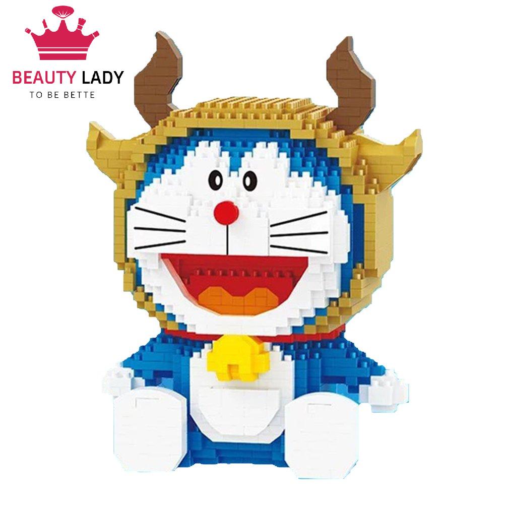 Building Block Taurus Miniature Doraemon Constellation Model Toy Mini ...