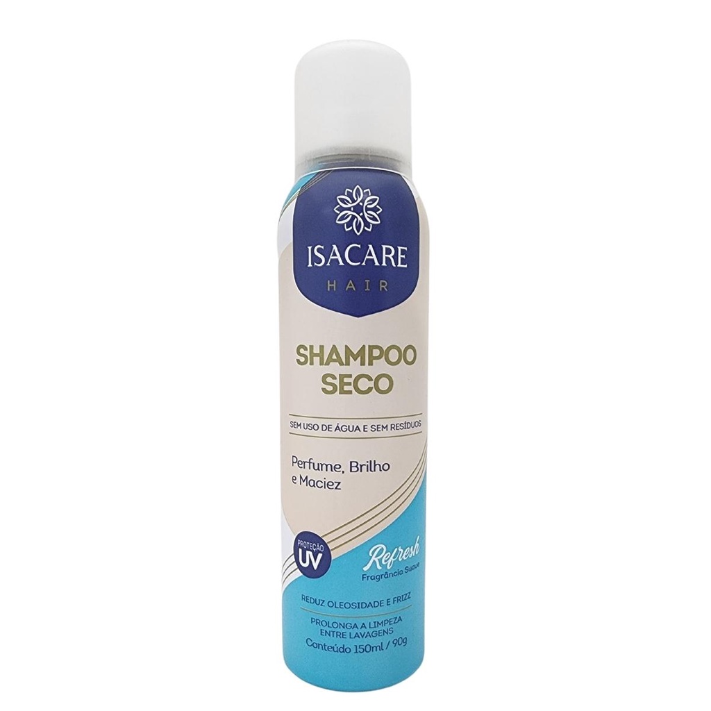 Shampoo a Seco Spray Refresh Isacare Hair 150ml / 90g | Shopee Brasil