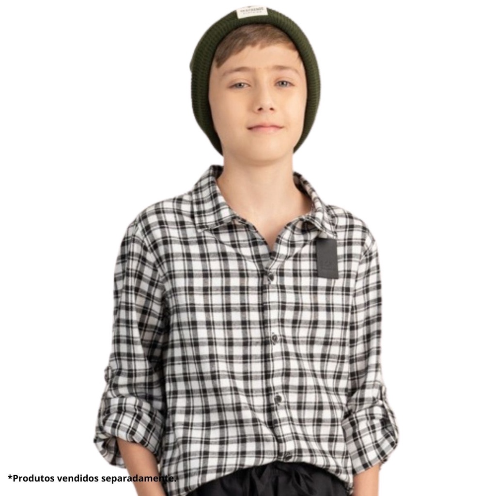 Camisa Masculina de Flanela Xadrez Ok & Friends Descolada | Shopee Brasil