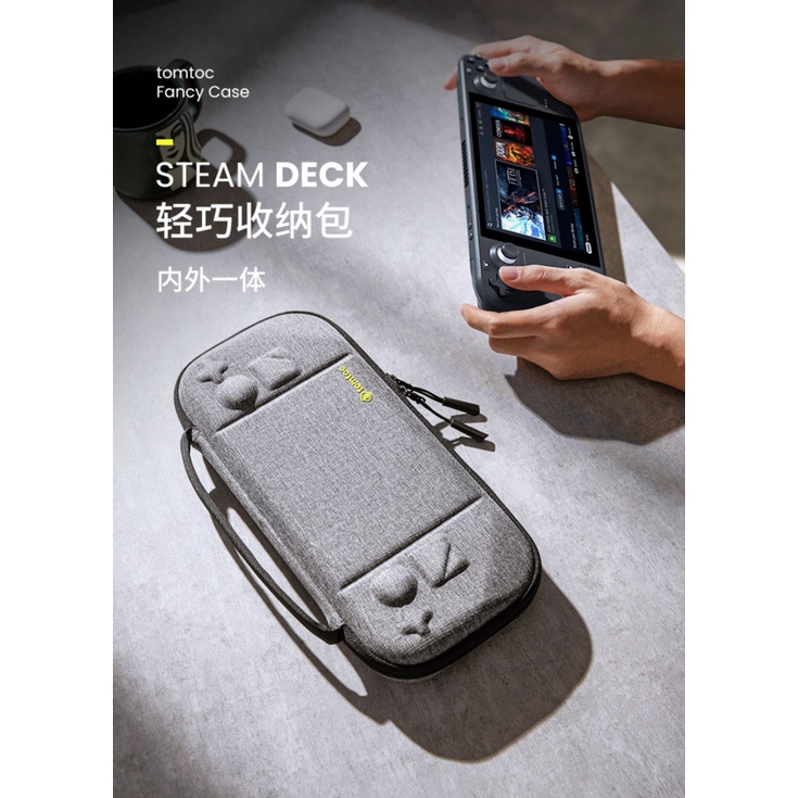 Tomtoc Steam deck Mala protetora de saco de armazenagem Mala protetora ...