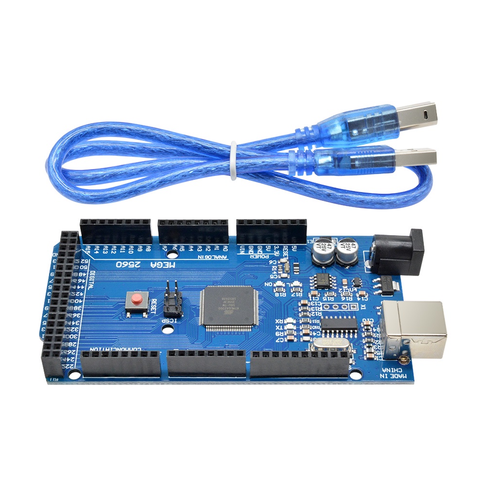 VOKTTA MEGA2560 MEGA 2560 R3 AVR Placa De Desenvolvimento USB MEGA2560 PRO Para Expansão Arduino ...